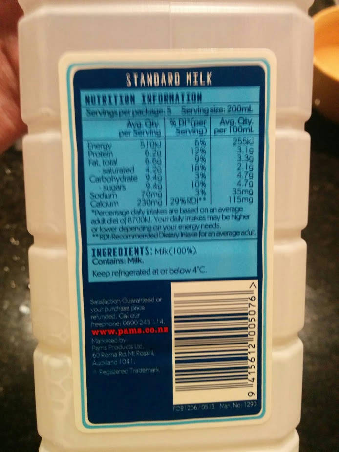 Fresh Standard Pasteurised Milk